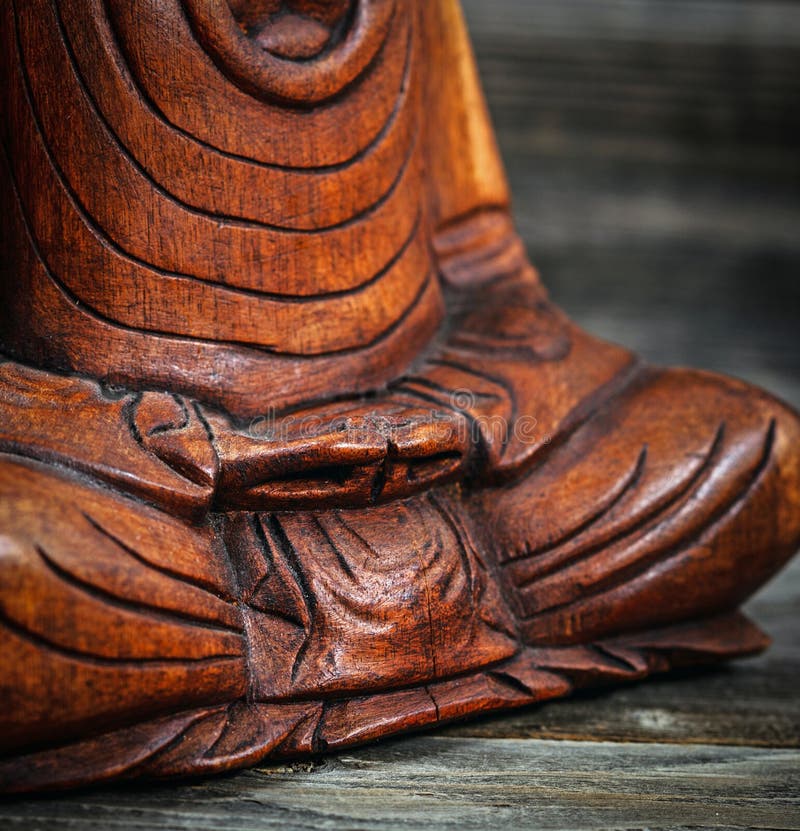 Meditation Conceptual Image with Focus on Buddhas Hands Stock Image ...