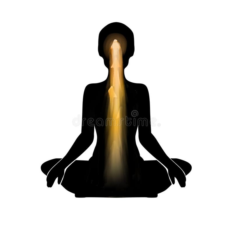 Meditation Human Figure Set Set Stock Illustration - Illustration of ...