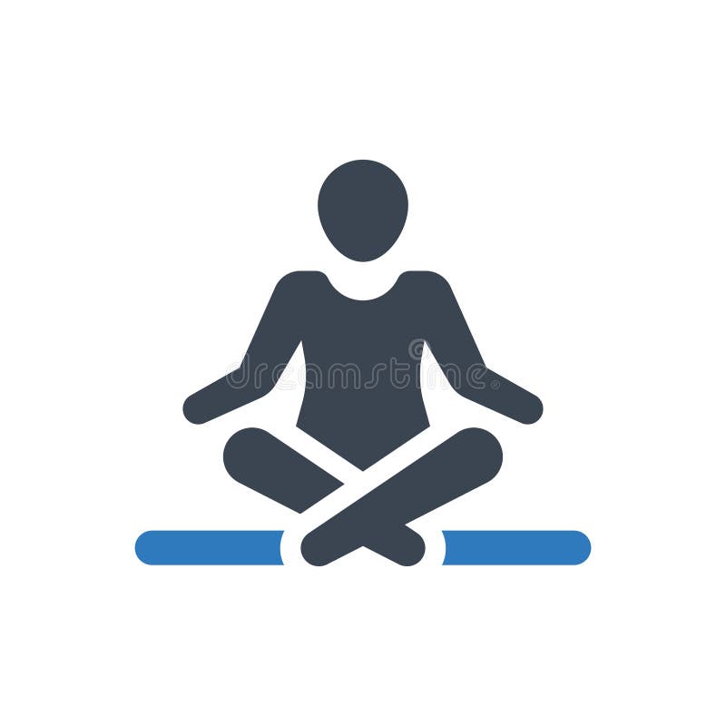 Meditation icon stock vector. Illustration of yoga, illustrations ...