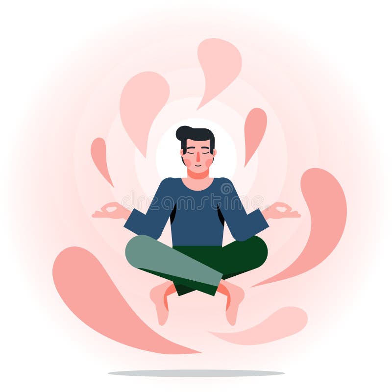 Meditation Illustration Concept Vector Illustration Stock Illustration ...