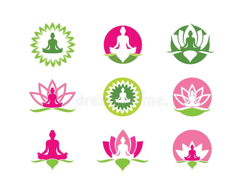 Meditation Logo Template Vector Icon Stock Vector - Illustration of ... Meditation Logo Template Vector Icon Stock Vector - Illustration of ...