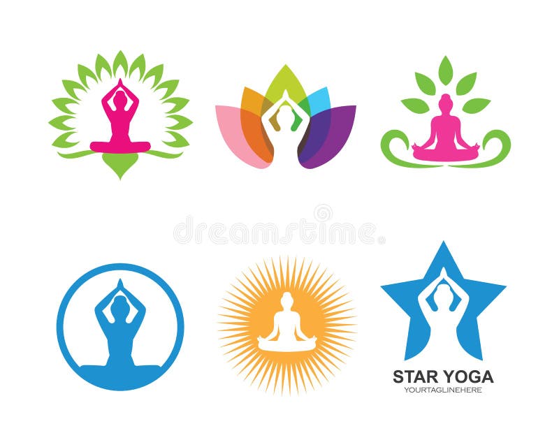 Meditation Logo Template Vector Icon Stock Vector - Illustration of ... Meditation Logo Template Vector Icon Stock Vector - Illustration of ...