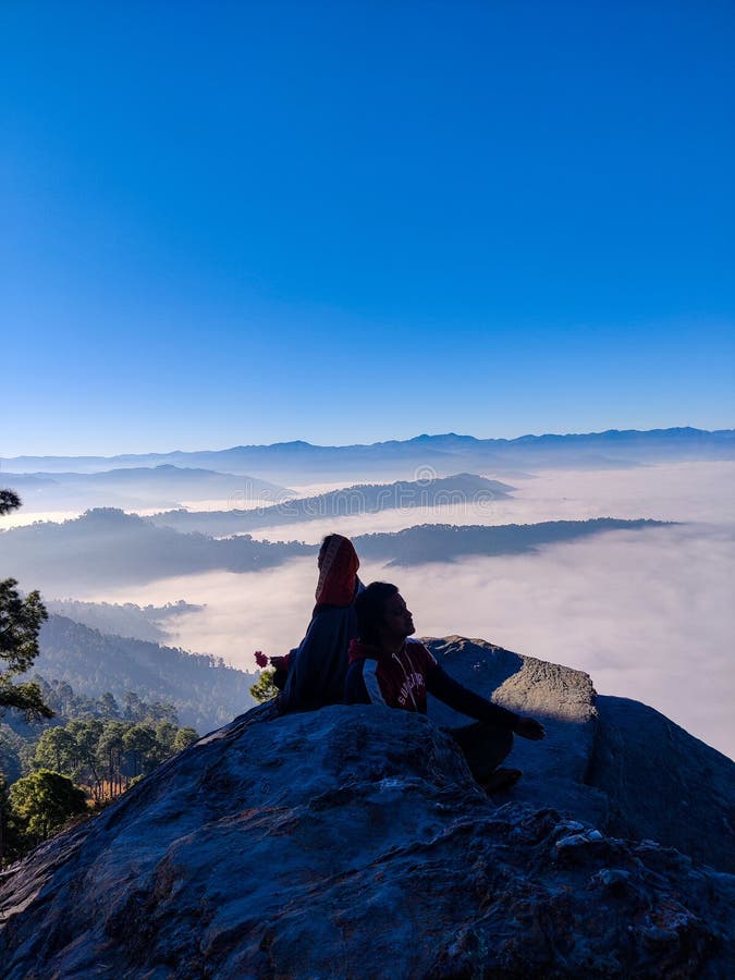 Meditation in Mountain Valley Scenery Stock Photo - Image of winter ...