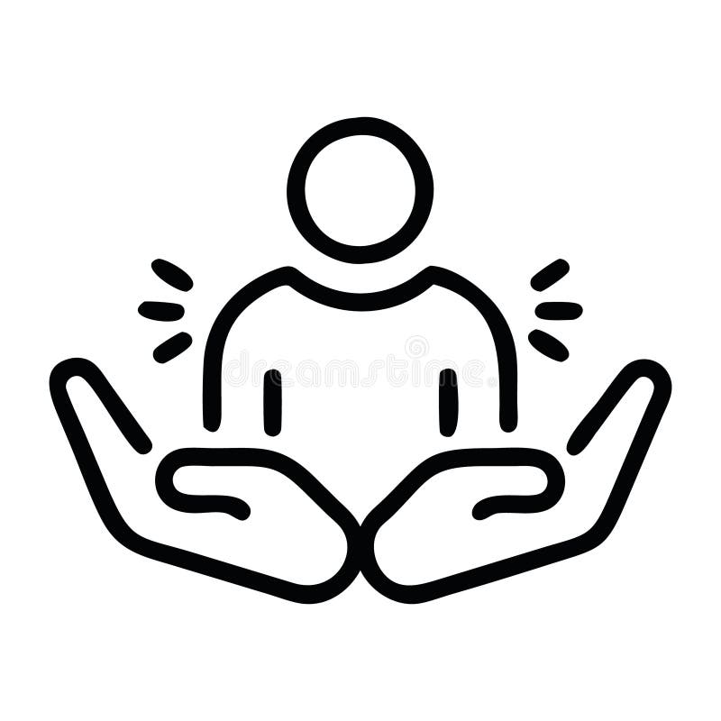 Meditation Pose Mindfulness Icon Stock Vector - Illustration of ...