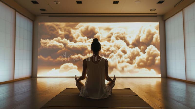 A Meditation Room with Calming Visuals and Ambient Sounds Controlled by ...