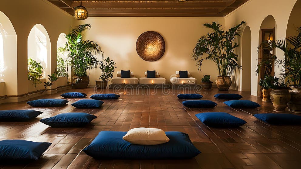 Mindfulness Session Setup Stock Illustrations – 108 Mindfulness Session ...