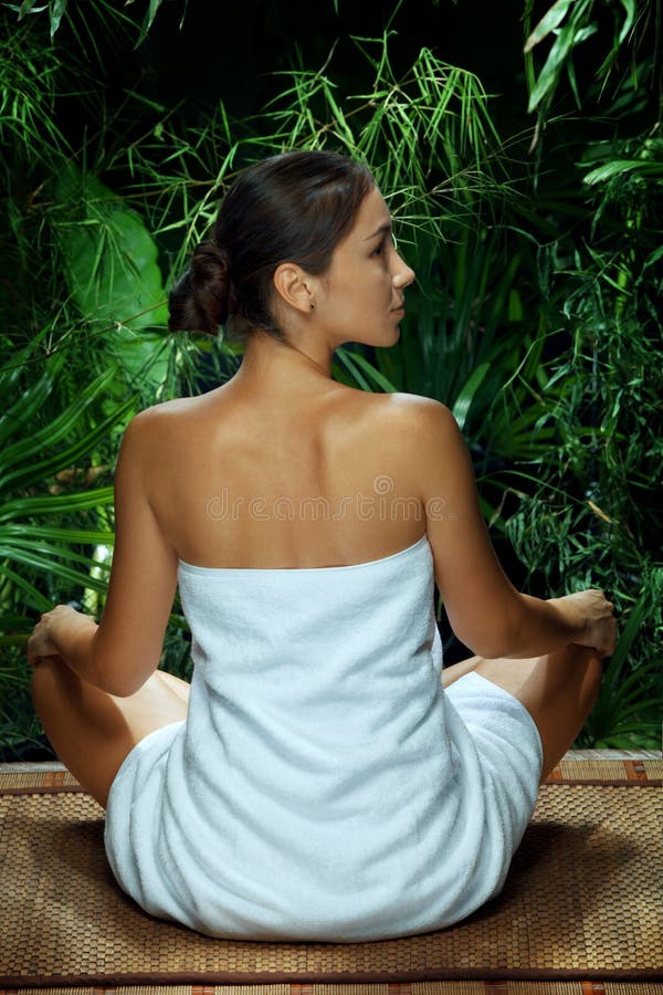 Meditation stock photo. Image of meditation, shoulder - 72741358