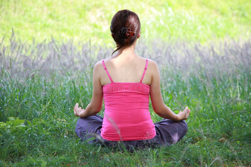 Meditation stock image. Image of lifestyle, woman, wellness - 41322027