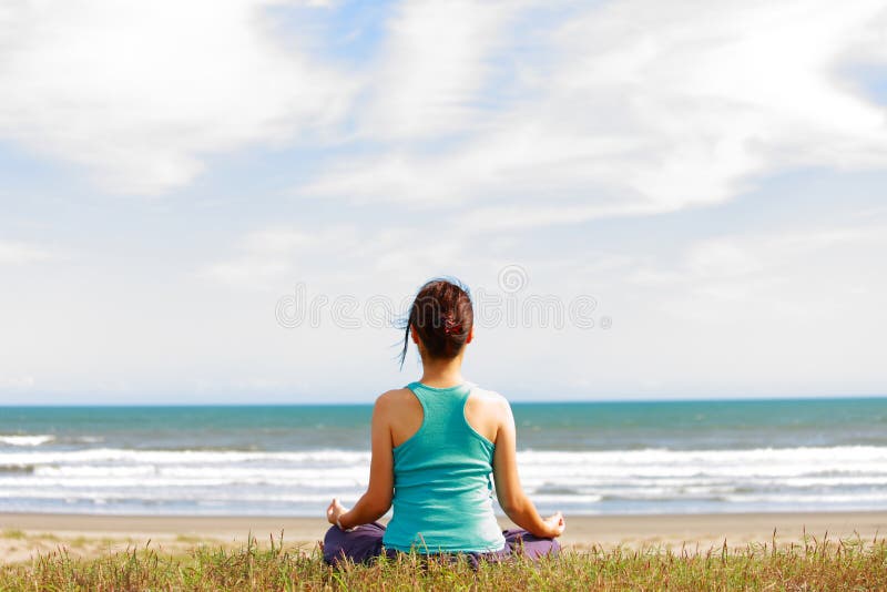 Meditating Construction Worker Stock Photo - Image of quiet, blue: 12738634