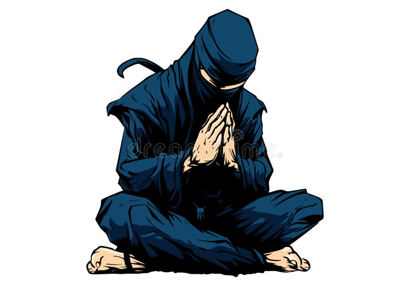 Meditative Ninja Stock Illustrations – 6 Meditative Ninja Stock ...