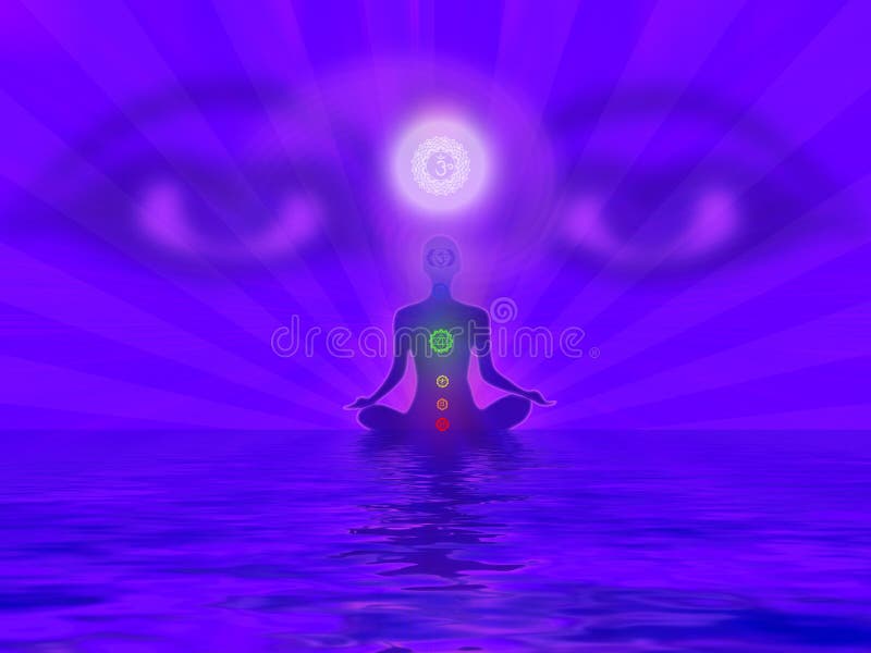 Meditera yogi stock illustrationer. Illustration av designer - 11778254