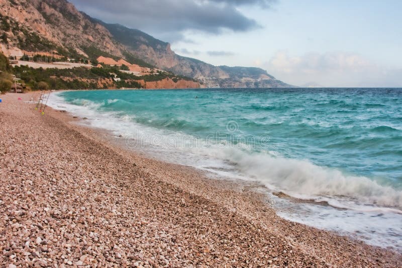 Mediterannean shore stock photo. Image of mediterranean - 12441130