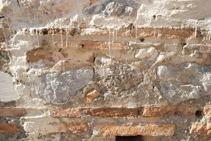 Mediterranean Ancient Stone Ruins Surface. Archaeology Concept. Stock ...