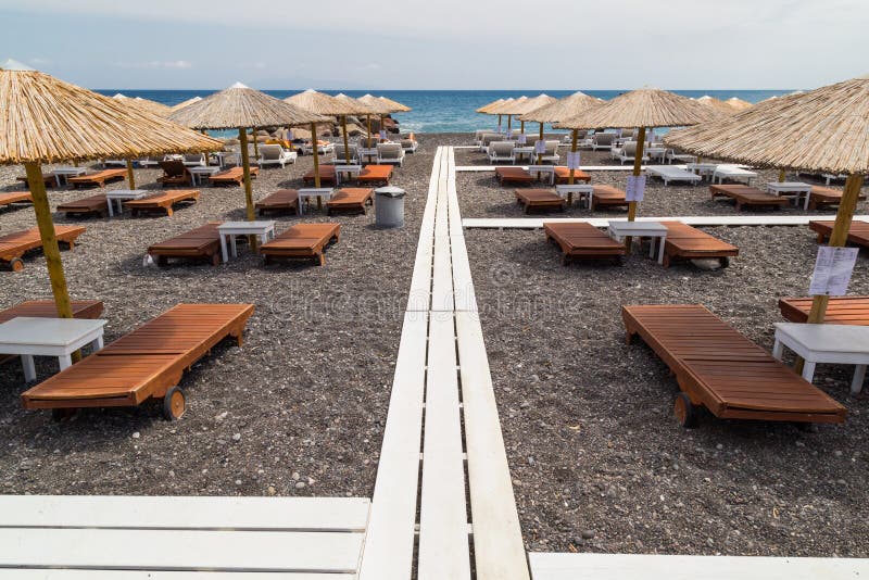 Mediterranean Beach Bar in Greece Stock Photo - Image of paradise ...