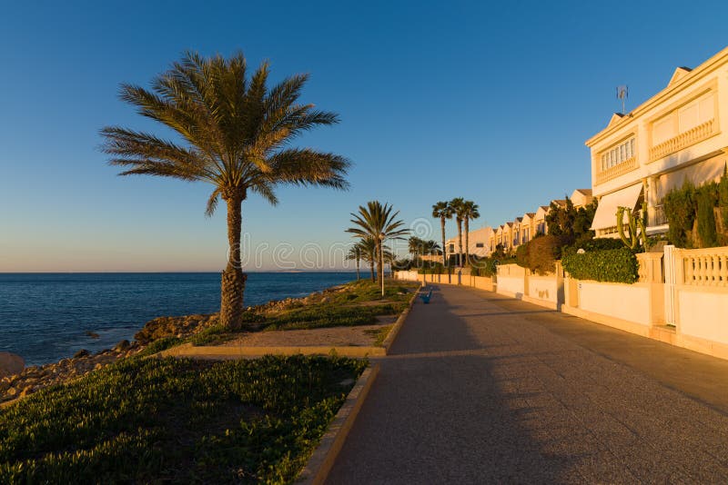 Beach promenade stock image. Image of europe, serene - 24990415