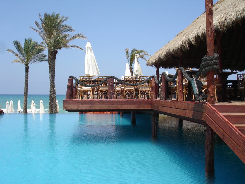 Mediterranean Beach Resort stock photo. Image of water - 6179472