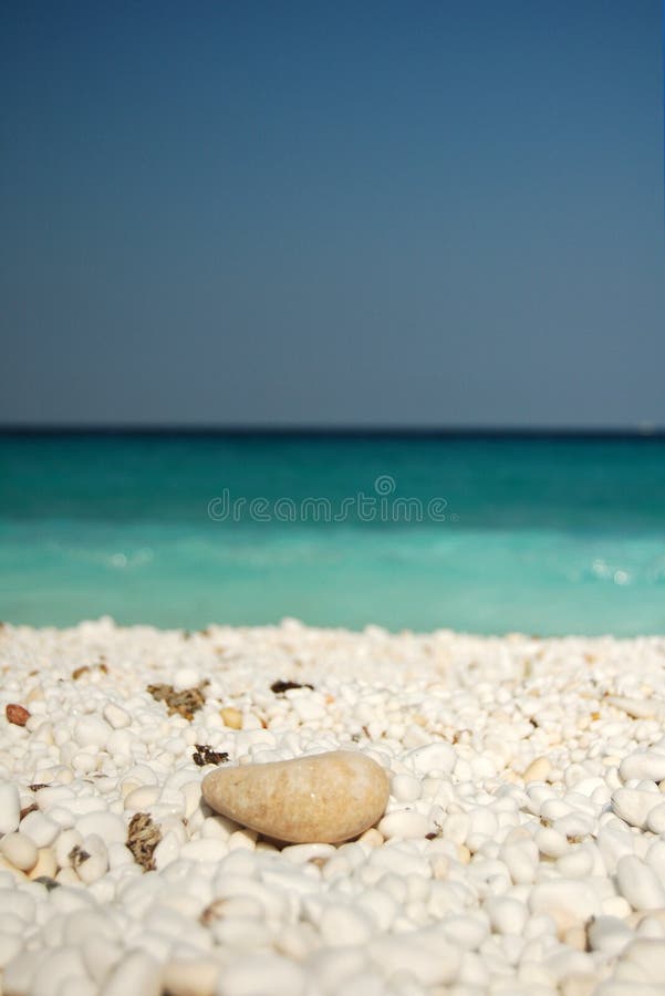 Marble Beach and Transparent Sea Stock Image - Image of beach, vacation ...