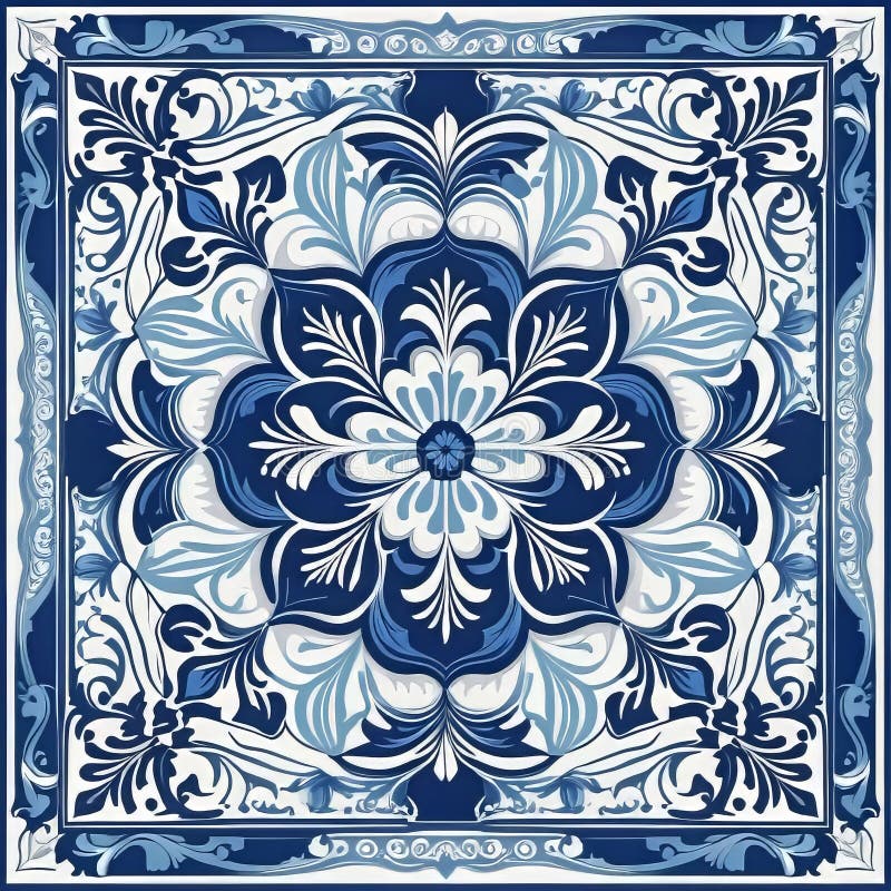 Mediterranean Blue Tile Patterns, Portuguese Tile Patterns, Ceramic ...