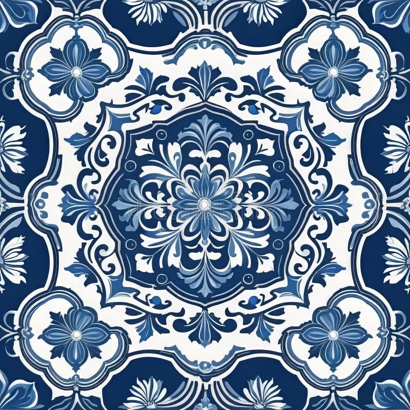 Mediterranean Blue Tile Patterns, Portuguese Tile Patterns, Ceramic ...