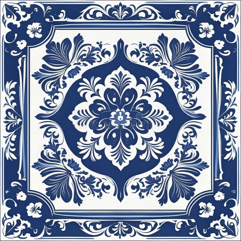 Mediterranean Blue Tile Patterns, Portuguese Tile Patterns, Ceramic ...