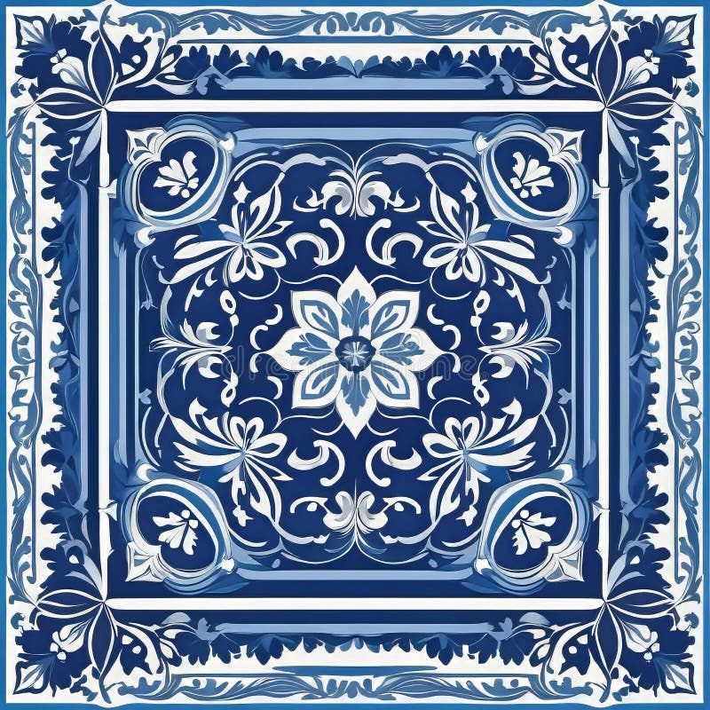 Mediterranean Blue Tile Patterns, Portuguese Tile Patterns, Ceramic ...