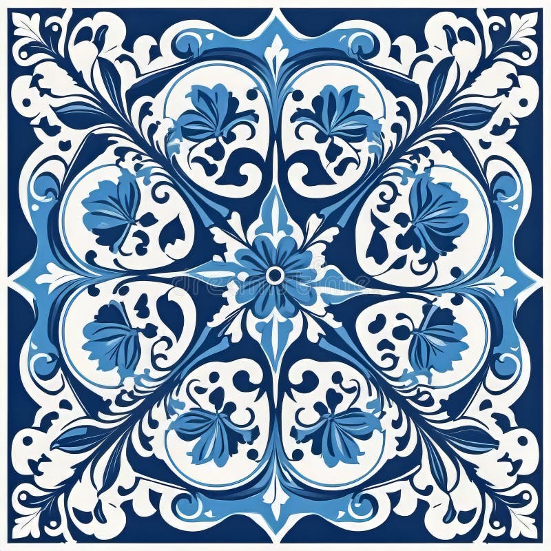 Mediterranean Blue Tile Patterns, Portuguese Tile Patterns, Ceramic ...