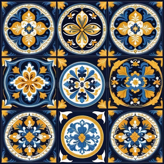 Mediterranean Blue Tile Patterns, Portuguese Tile Patterns, Ceramic ...