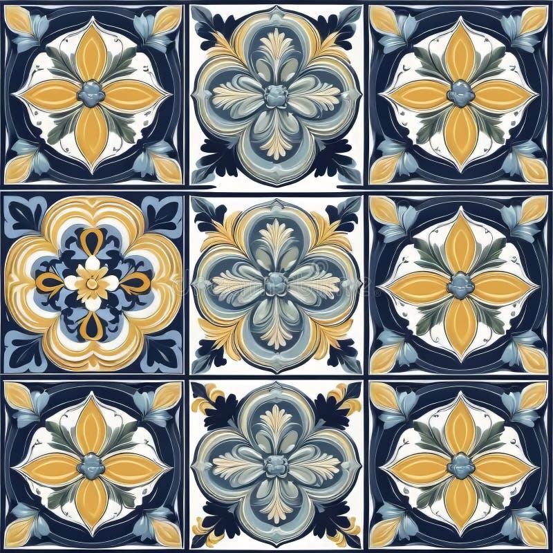 Mediterranean Blue Tile Patterns, Portuguese Tile Patterns, Ceramic ...