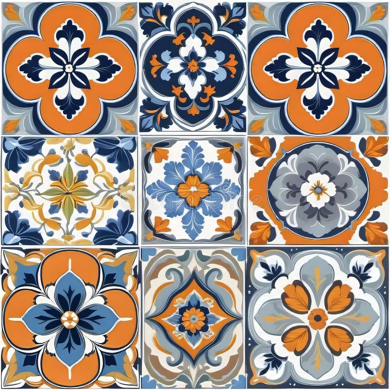 Mediterranean Blue Tile Patterns, Portuguese Tile Patterns, Ceramic ...