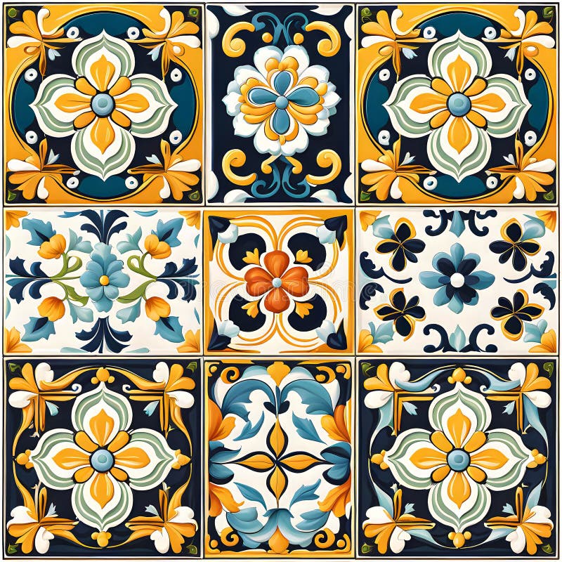Mediterranean Blue Tile Patterns, Portuguese Tile Patterns, Ceramic ...