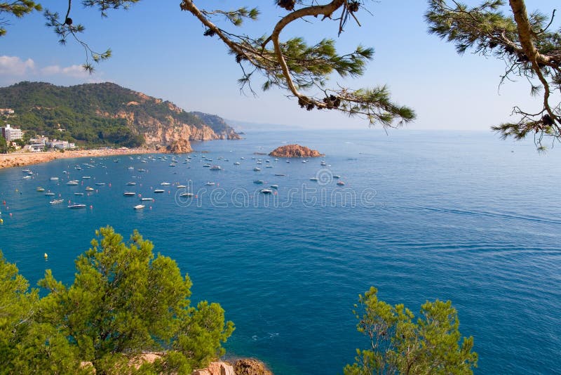 Mediterranean coast - 2 stock photo. Image of blue, mediterranean - 4006318