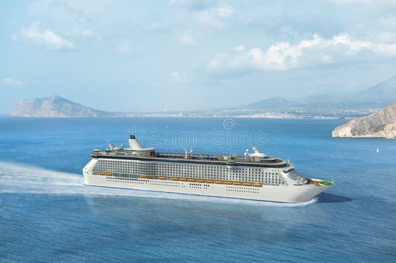 Mediterranean Cruise Sunset Stock Photo - Image of copy, waterways ...