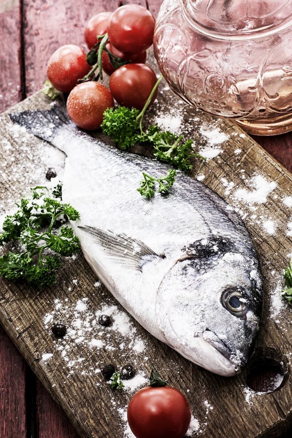 Mediterranean Fish Delicacy Dorado Stock Image - Image of cooking ...