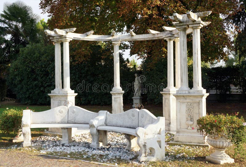 Mediterranean garden stock image. Image of grey, green - 35106065