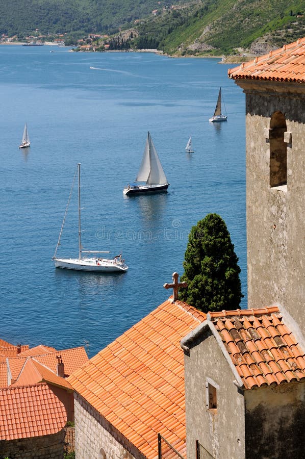 Mediterranean Life in Summer Stock Photo - Image of hill, adriatic ...