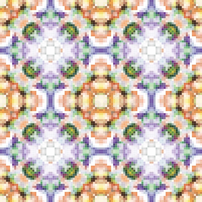 Mediterranean Mosaic Seamless Pattern Design, Repeat Textile Design ...