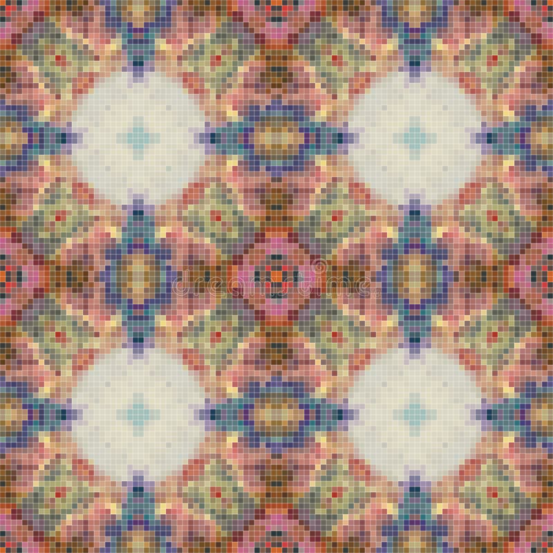 Mediterranean Mosaic Seamless Pattern Design, Repeat Textile Design ...