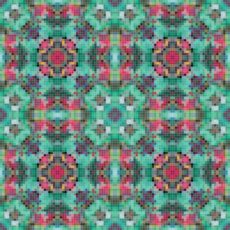 Mediterranean Mosaic Seamless Pattern Design, Repeat Textile Design ...