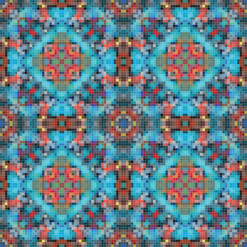 Mediterranean Mosaic Seamless Pattern Design, Repeat Textile Design ...