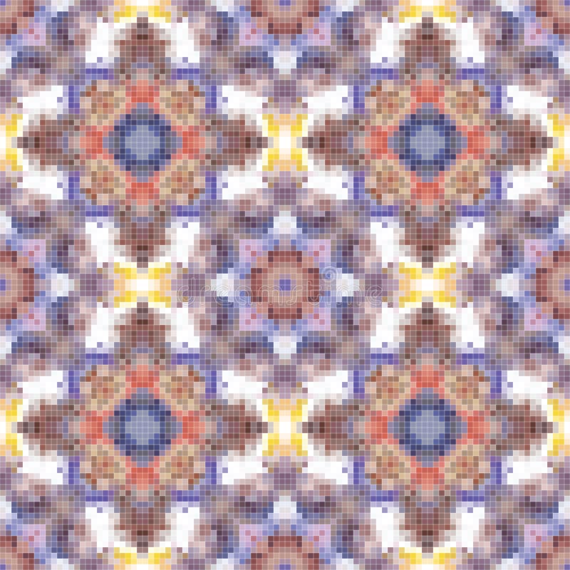 Mediterranean Mosaic Seamless Pattern Design, Repeat Textile Design ...