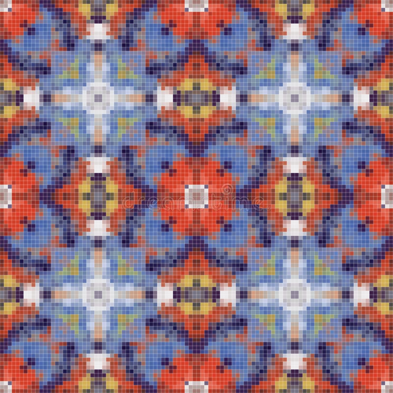 Mediterranean Mosaic Seamless Pattern Design, Repeat Textile Design ...