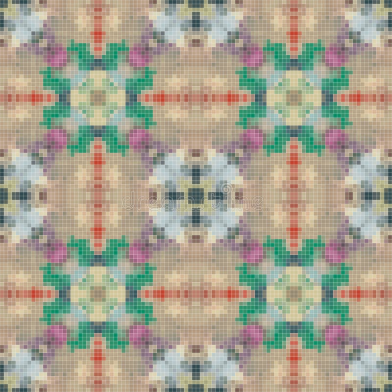 Mediterranean Mosaic Seamless Pattern Design, Repeat Textile Design ...