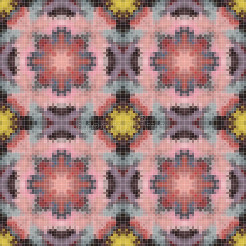 Mediterranean Mosaic Seamless Pattern Design, Repeat Textile Design ...