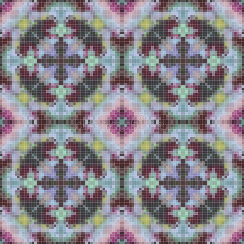 Mediterranean Mosaic Seamless Pattern Design, Repeat Textile Design ...