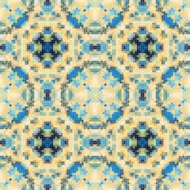 Mediterranean Mosaic Seamless Pattern Design, Repeat Textile Design ...