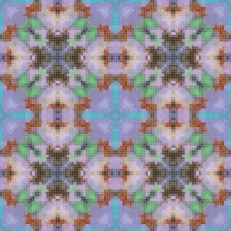 Mediterranean Mosaic Seamless Pattern Design, Repeat Textile Design ...