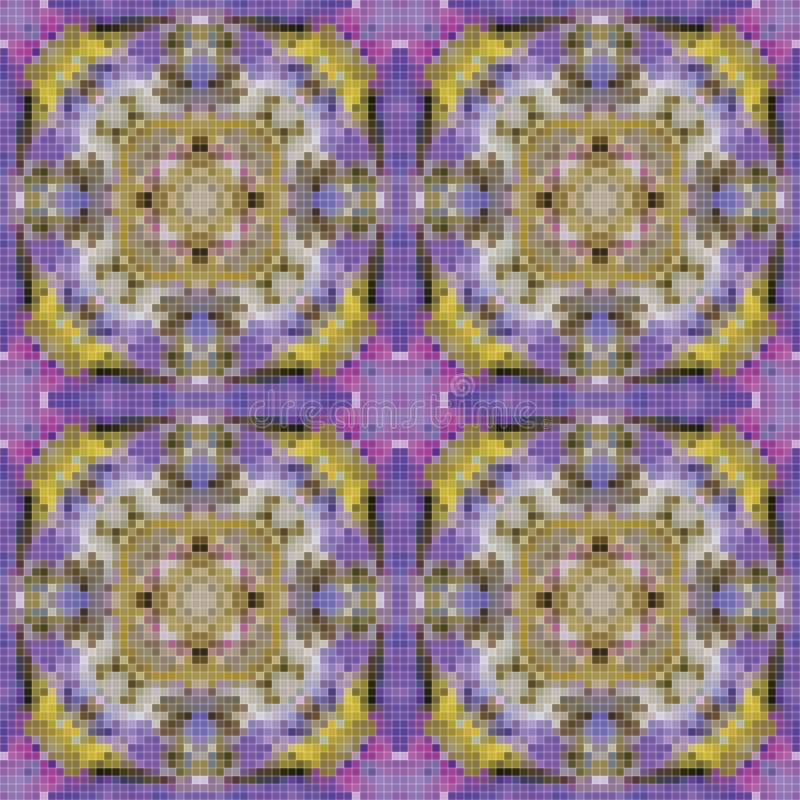 Mediterranean Mosaic Seamless Pattern Design, Repeat Textile Design ...