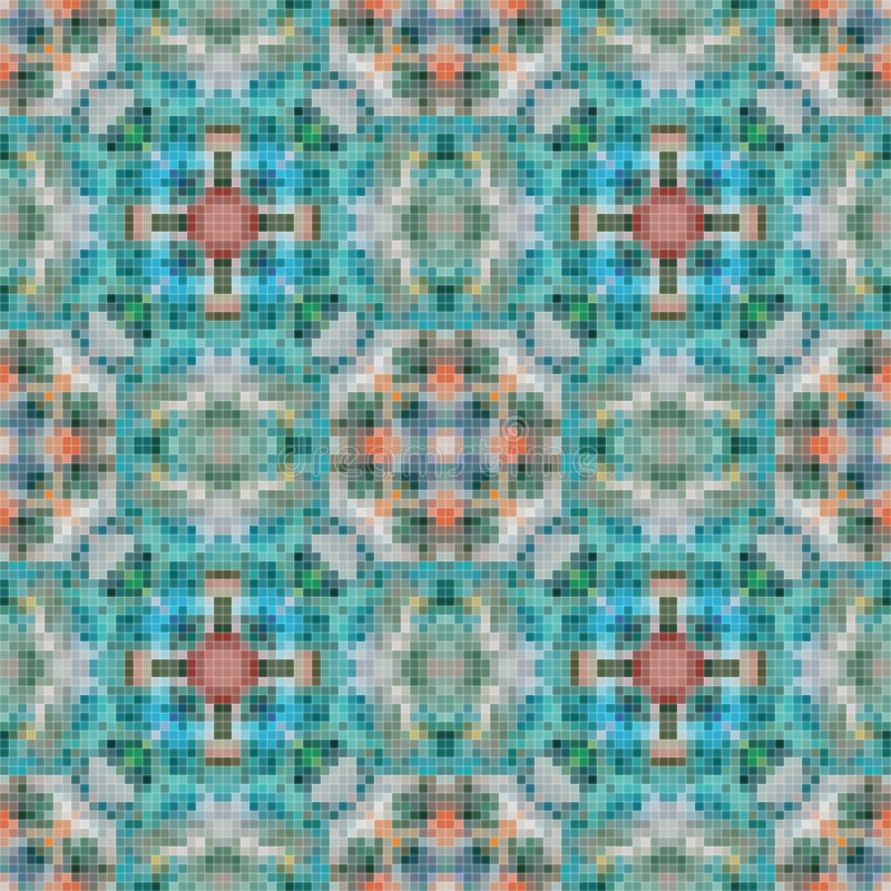 Mediterranean Mosaic Seamless Pattern Design, Repeat Textile Design ...