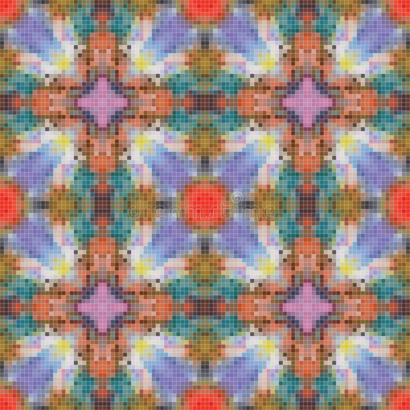 Mediterranean Mosaic Seamless Pattern Design, Repeat Textile Design ...