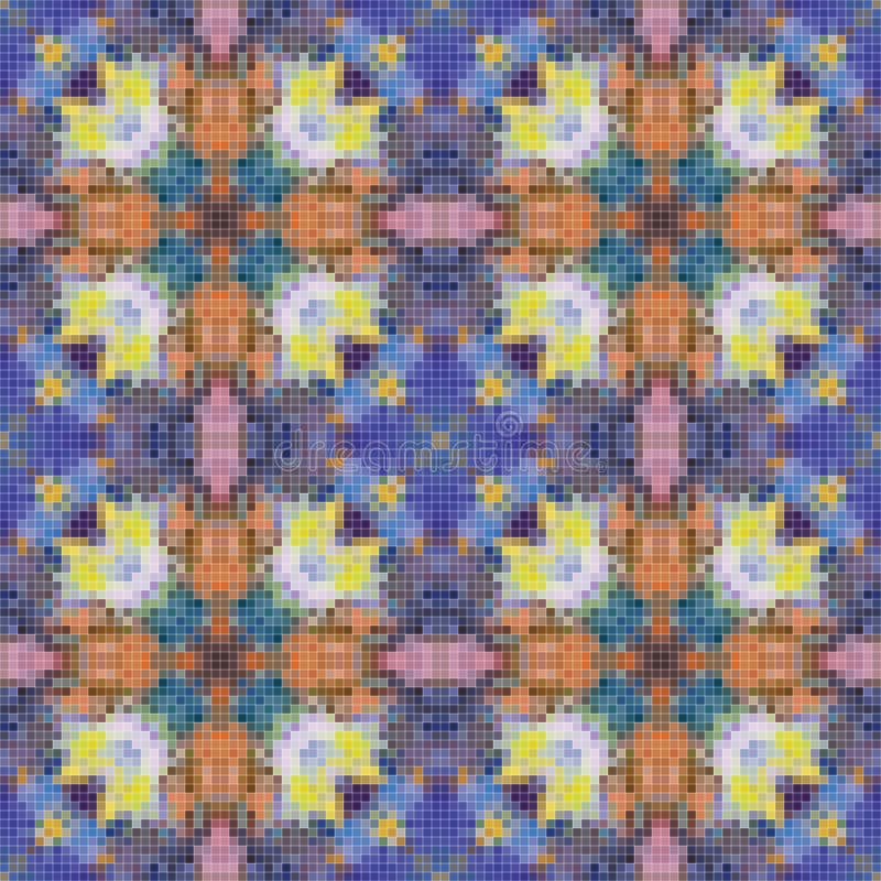 Mediterranean Mosaic Seamless Pattern Design, Repeat Textile Design ...